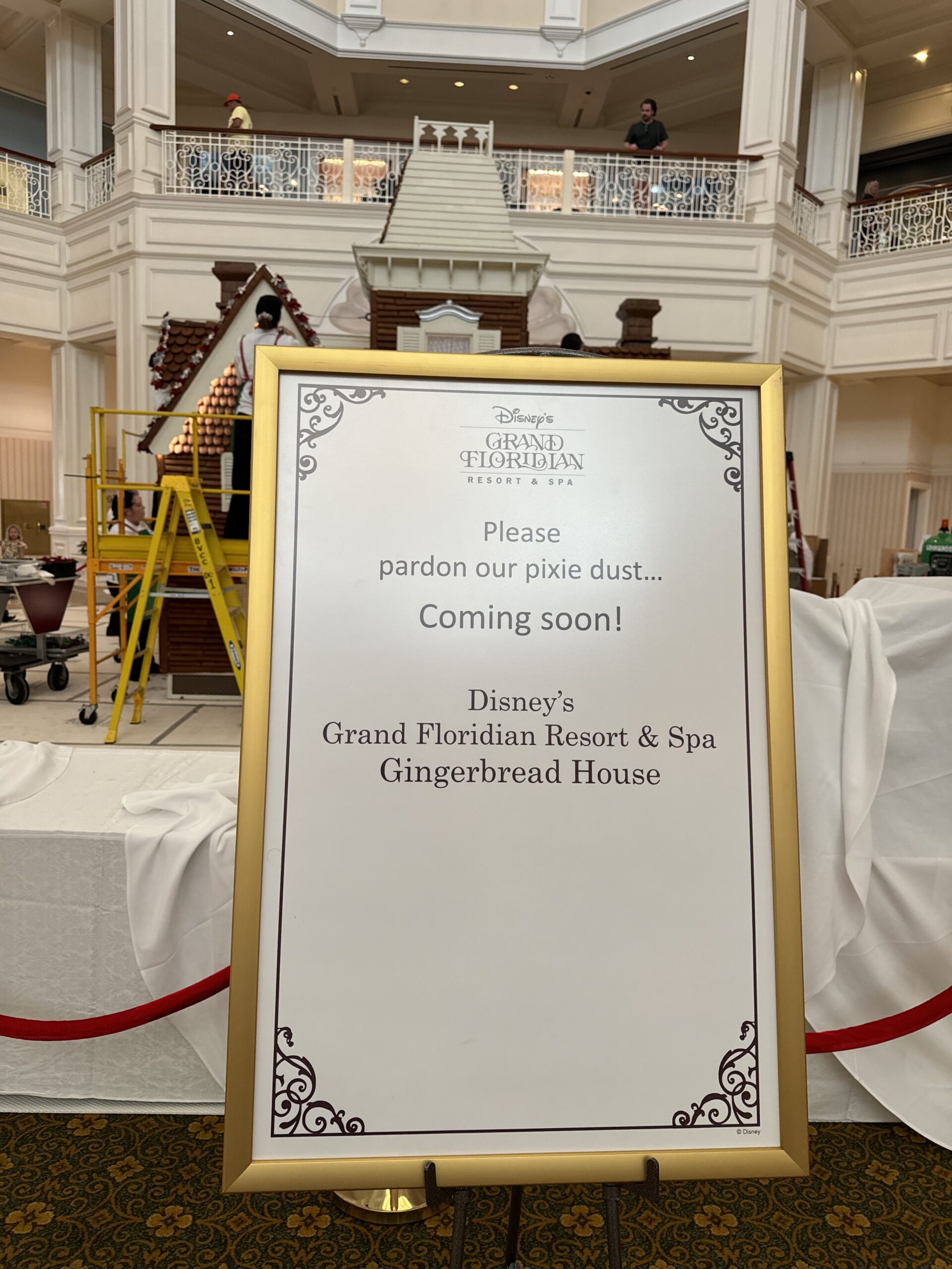 The Grand Floridian Gingerbread House Opens Soon
