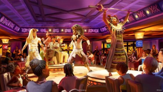 Pride Lands: Feast of The Lion King Menus on the Disney Destiny